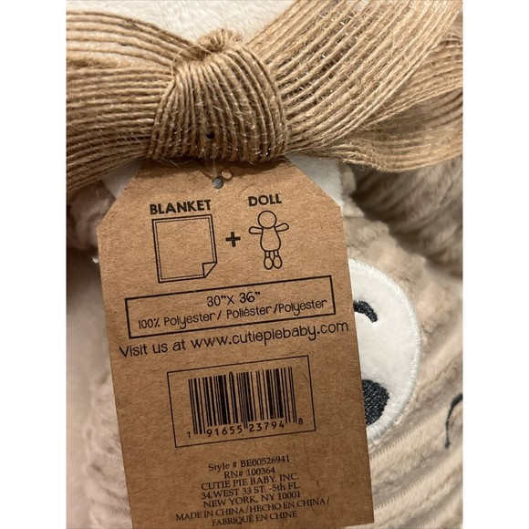 chick pea | Other | Chick Pea Baby Blanket Set Teddy Bear Toy Ivory ...